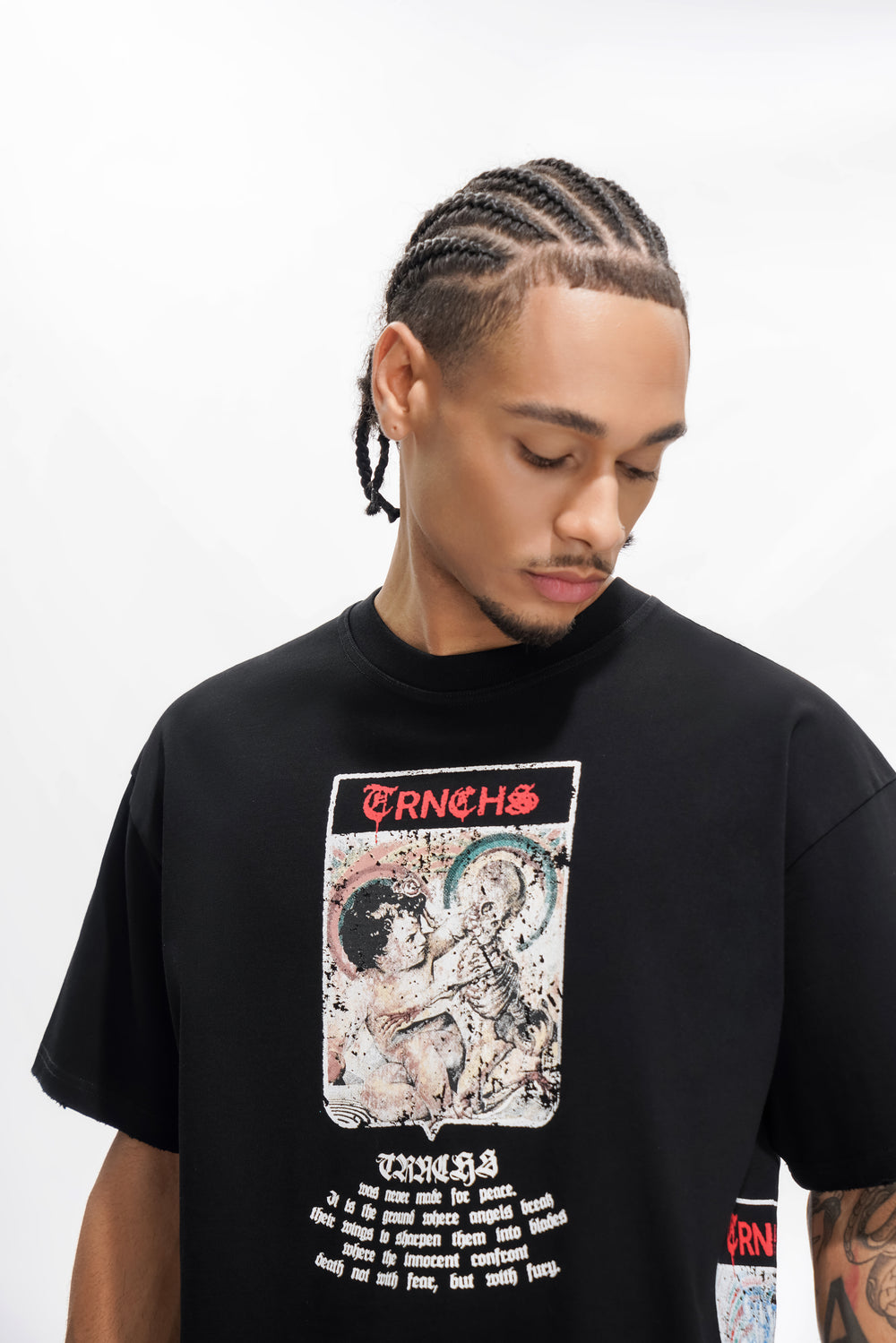 "MILITANT GOTHIC" Black Tee
