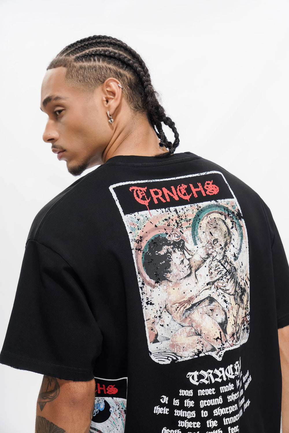 "MILITANT GOTHIC" Black Tee